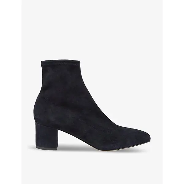 LK BENNETT Grove Suede Ankle Boots - Blu-navy