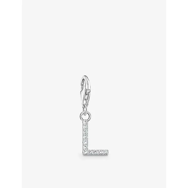 THOMAS SABO Letter Pendant Charm - 925 Silver & Cz