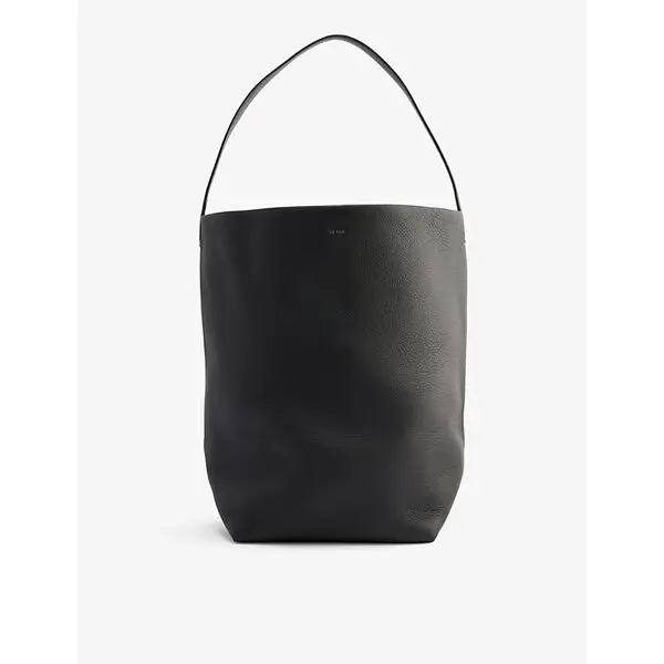 THE ROW Park Large Leather Tote Bag - Black Pld