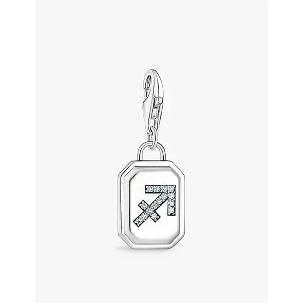 THOMAS SABO Sagittarius Sterling-silver And Cubic Zirconia Charm