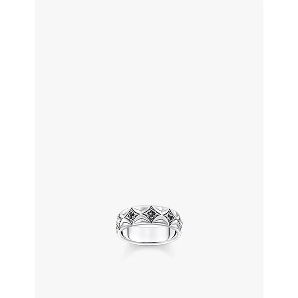 THOMAS SABO 925 Sterling Silver And Zirconia Band Ring