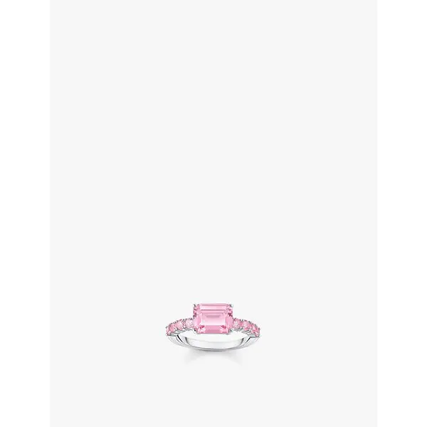THOMAS SABO Solitaire Sterling Silver And Zirconia Ring