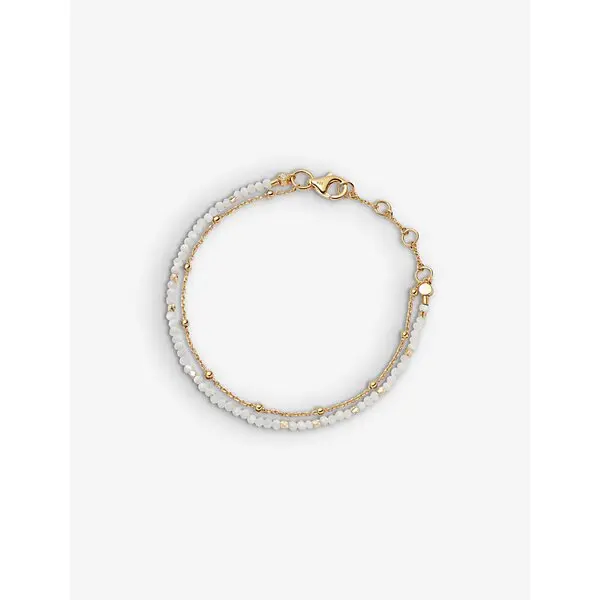 Astley Clarke Biography Mother Of Pearl Gold Vermeil Bracelet - Yellow Gold Vermeil