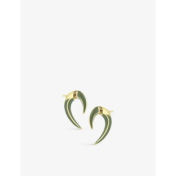 SHAUN LEANE Sabre Solis Talon Earrings - Yellow Gold Vermeil