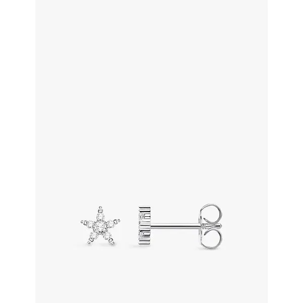 THOMAS SABO Star Sterling-silver And Zirconia Stud Earring