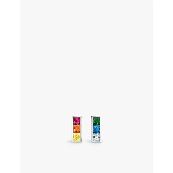 THOMAS SABO 925 Sterling Silver And Zirconia Stud Earrings
