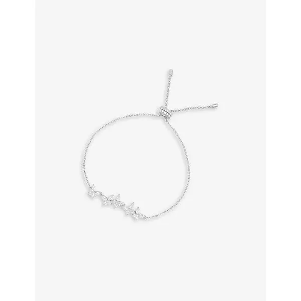 APM MONACO Butterfly Zirconia Sterling Bracelet