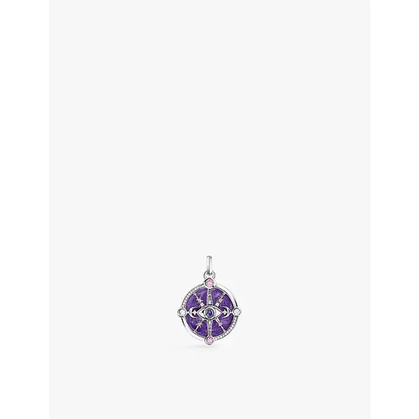 THOMAS SABO Eye Sterling-silver Pendant - Silver & Enamel