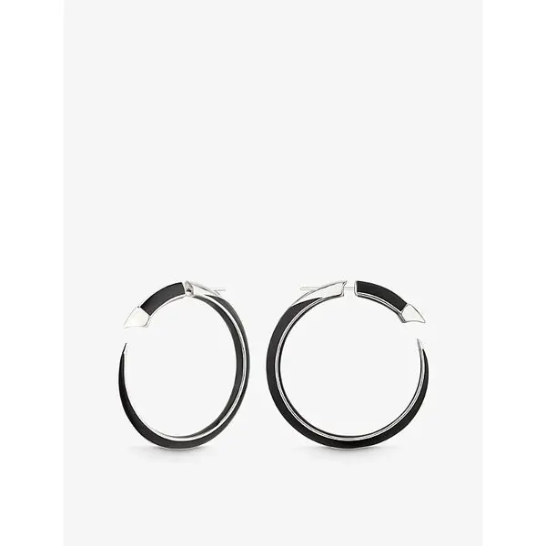 SHAUN LEANE Sabre Solis Hoop Earrings
