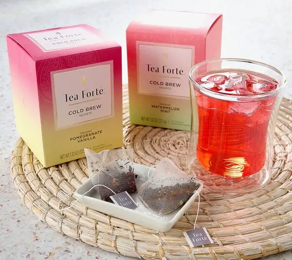 TEA FORTE Cold Brew Tea With Glass Cup