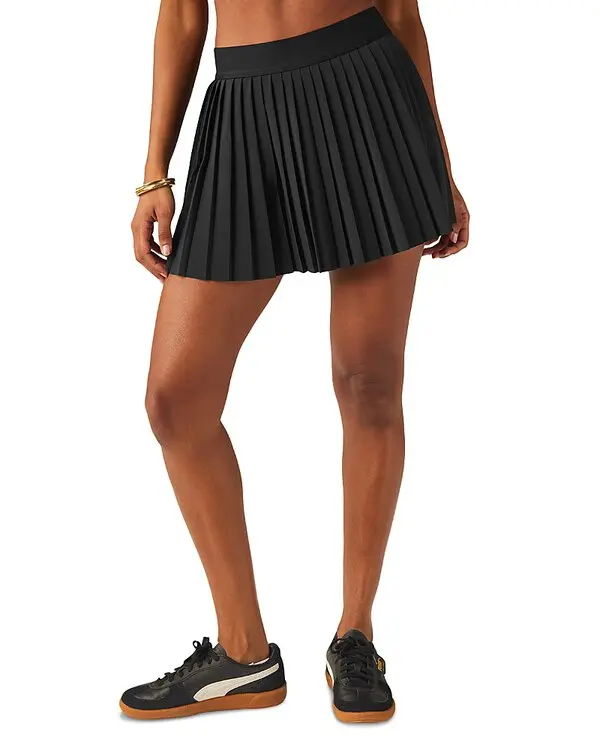 Beyond Yoga Pleated Mini Skirt - True Black