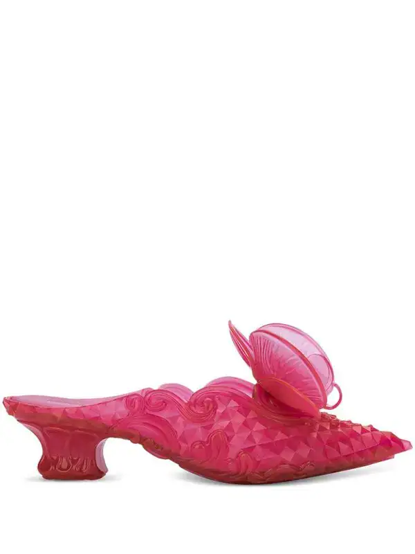 Y/Project X Melissa Orchid Mules - Pink | Editorialist