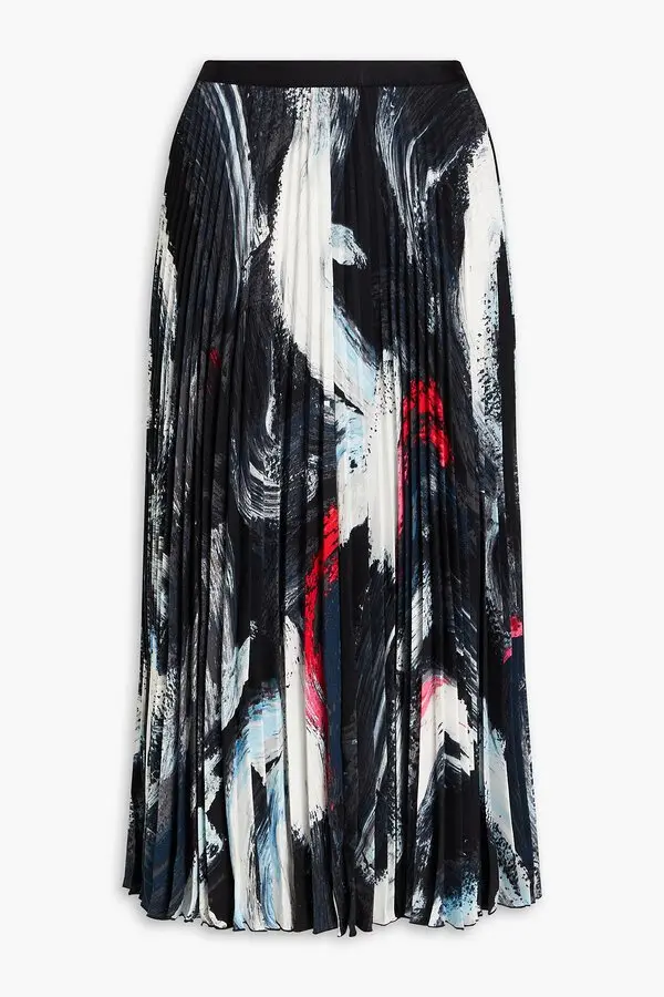 Diane Von Furstenberg Mkayla Pleated Printed Skirt