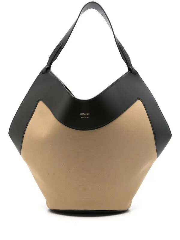 Khaite Neutral Lotus Tote - Black