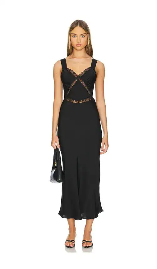 Bardot Emory Lace Slip Dress In Black - 6% Off | Editorialist