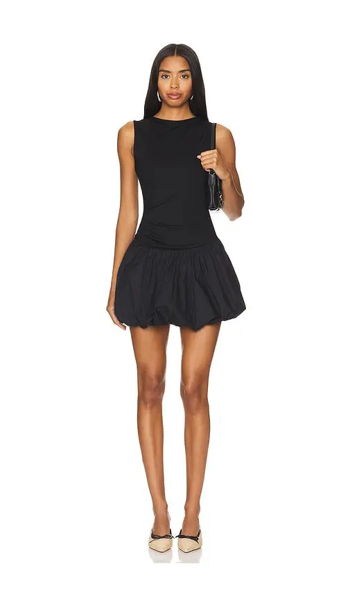 SNDYS Maya Bubble Dress - Black