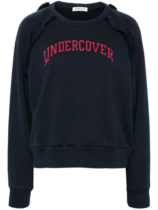 UNDERCOVERISM Logo-print Cotton Sweatshirt - Blue