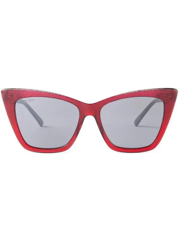 JIMMY CHOO Lucine Cat-eye Sunglasses - Red