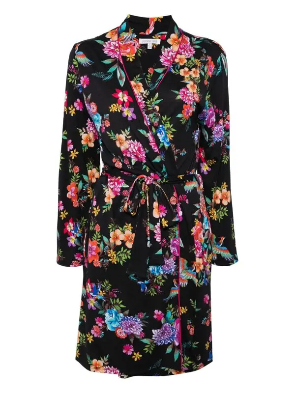 Johnny Was The Jonesy Sleep Robe - Black
