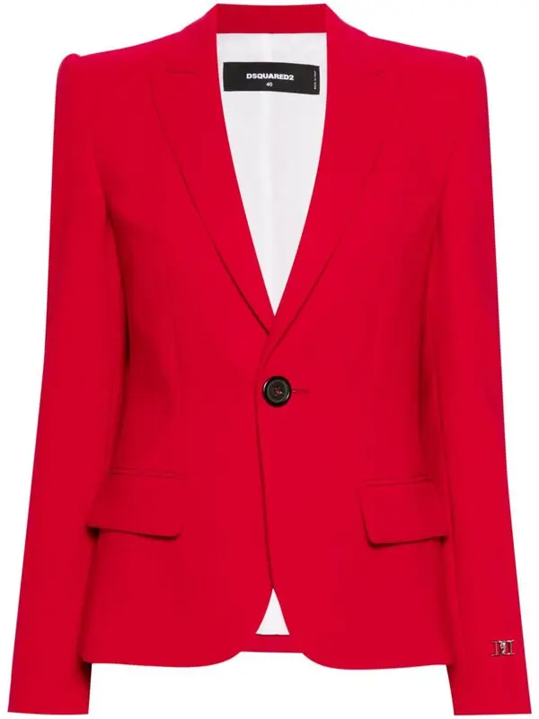 Dsquared2 Logo-plaque Single-breasted Blazer