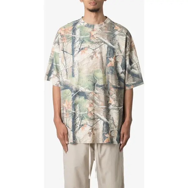 Mnml Vintage Print Oversize Cotton T-shirt