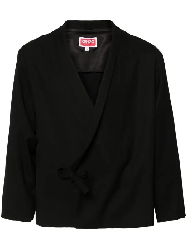 Kenzo Wraparound Wool Jacket
