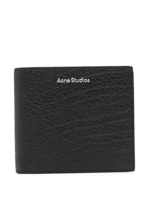 Acne Studios Folded Leather Wallet - Black