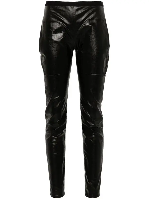 Rick Owens Coated-finish Leggings