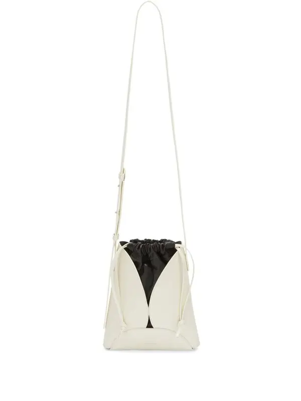 JIL SANDER Small Curve Cross Body Bag - White