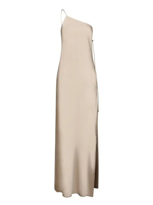 DANAMÉ Long Silk Dress - Beige