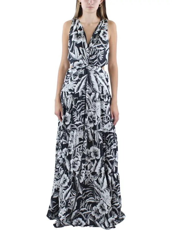 Buy Ralph Lauren Cutout Polyester Maxi Dress - Grey At 58% Off ...