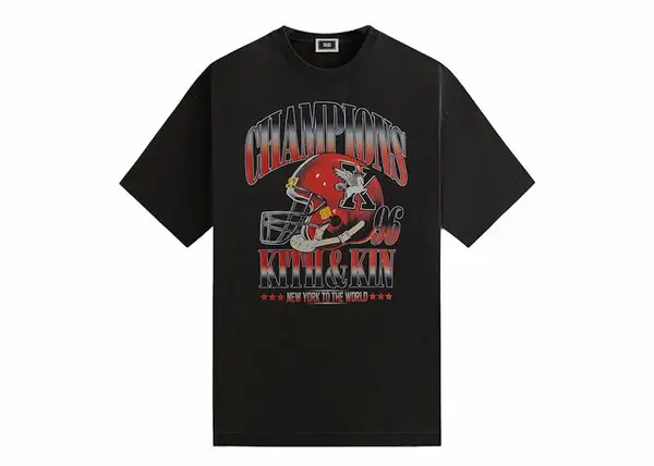 Kith Kin Champions 1996 Vintage Tee Shirt - Black
