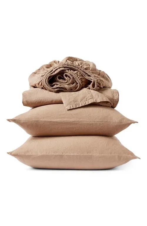COYUCHI Relaxed Organic Linen Sheet Set - Doe