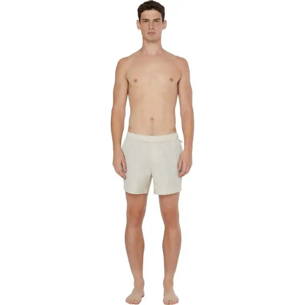 Onia Nylon Crinkle 5" Swim Trunk - Stone