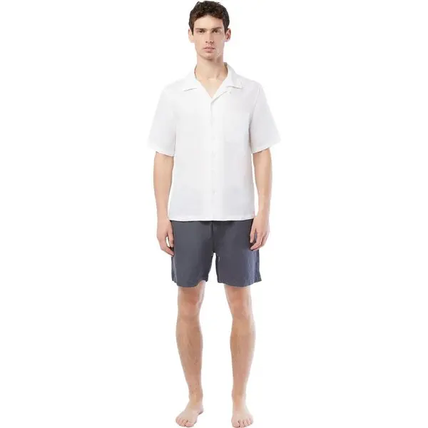 Onia Air Linen 6" Pull-on Short - Gunmetal