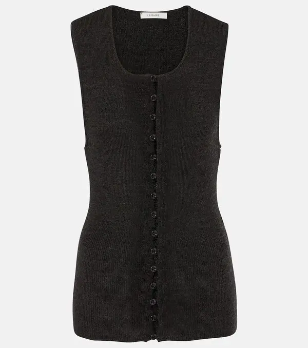LEMAIRE Wool-blend Vest - Black