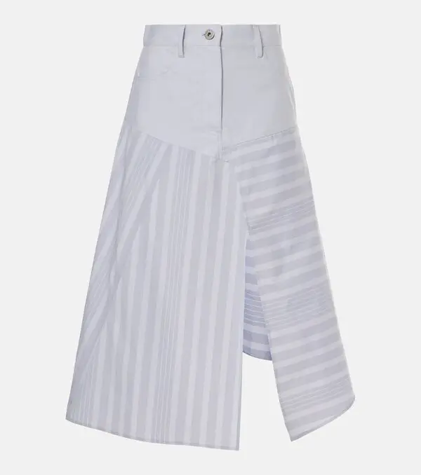 JW Anderson Patchwork Cotton Midi Skirt