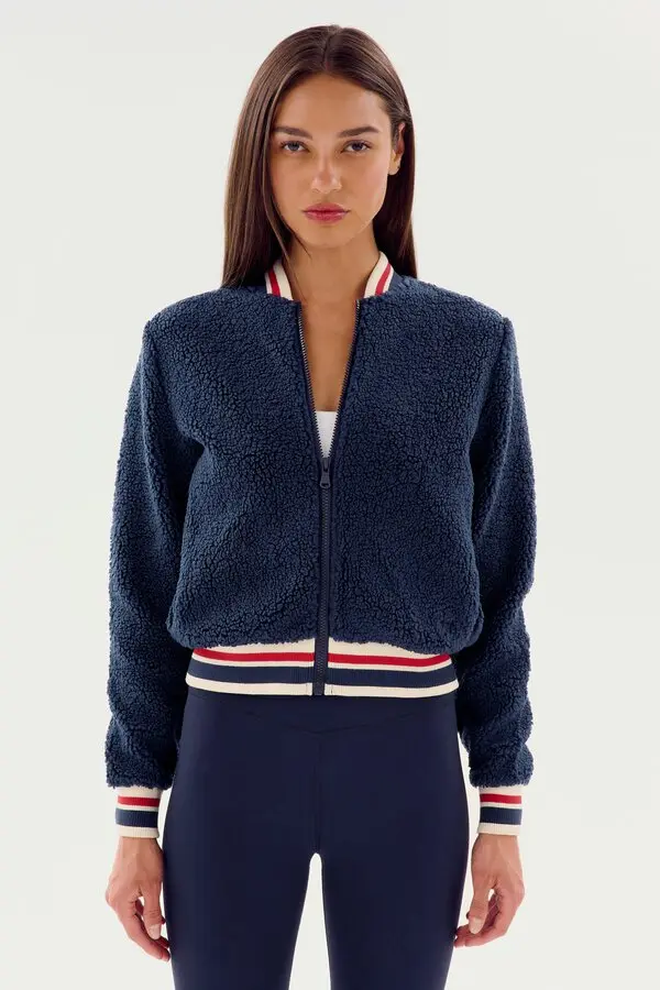 Splits59 Willa Sherpa Jacket - Indigo