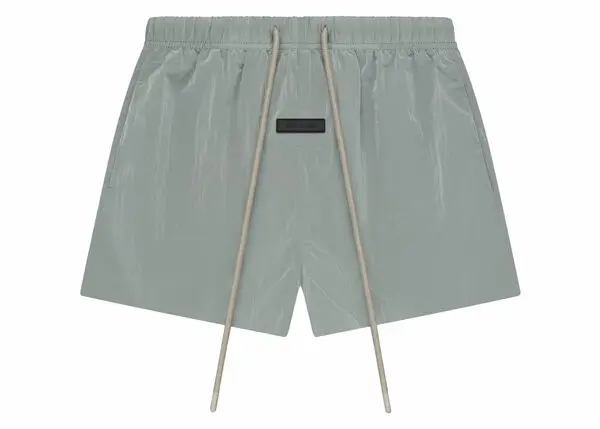Fear Of God Essentials Crinkle Nylon Running Short - Seal