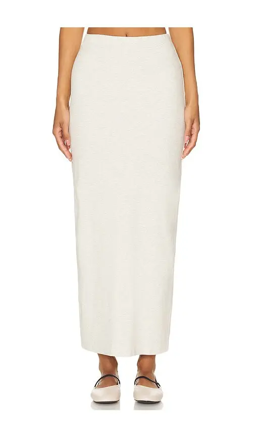PERFECTWHITETEE Jersey Knit Skirt - Oatmeal