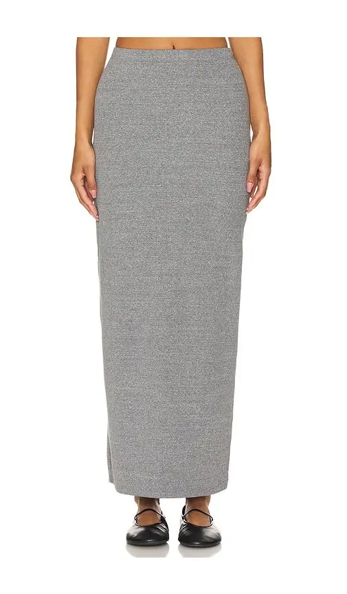 PERFECTWHITETEE Blondie Skirt - Dark Heather Grey