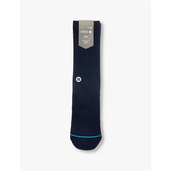 Stance Logo-embroidered Cotton-blend Crew Socks - Blw