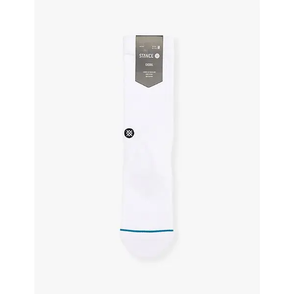 Stance Logo-embroidered Cotton-blend Crew Socks - Whb