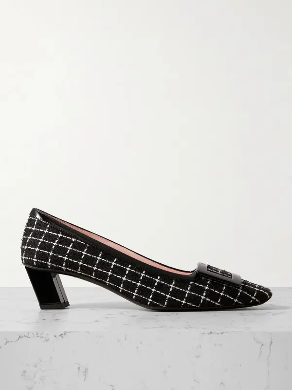 ROGER VIVIER Belle Vivier 45 Tweed Pumps