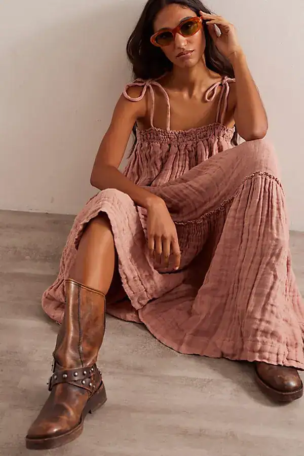 Free People Into The Blue Linen Maxi Dress In Tuscany - 66% Off |  Editorialist