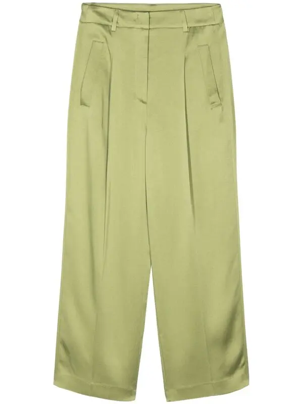 LUISA CERANO Crepe Pleated Trousers