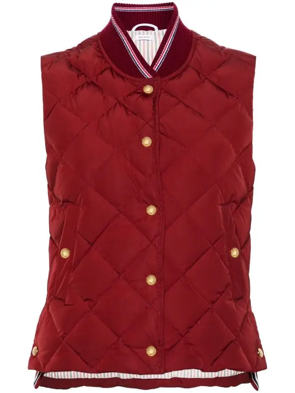 Thom Browne Diamond-quilted Down Gilet