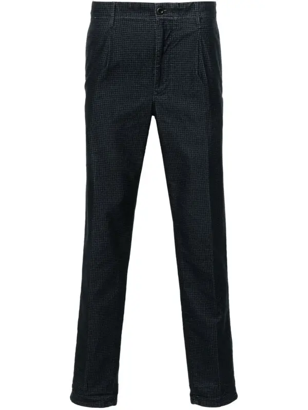 Incotex Herringbone-pattern Tapered Trousers
