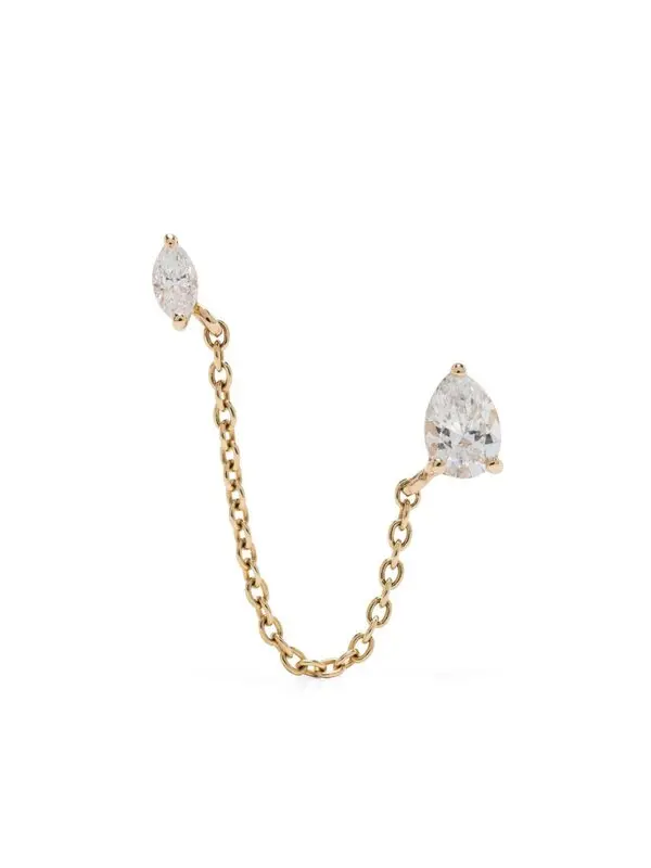 KIMAI 18k Recycled Yellow Lima Diamond Earring