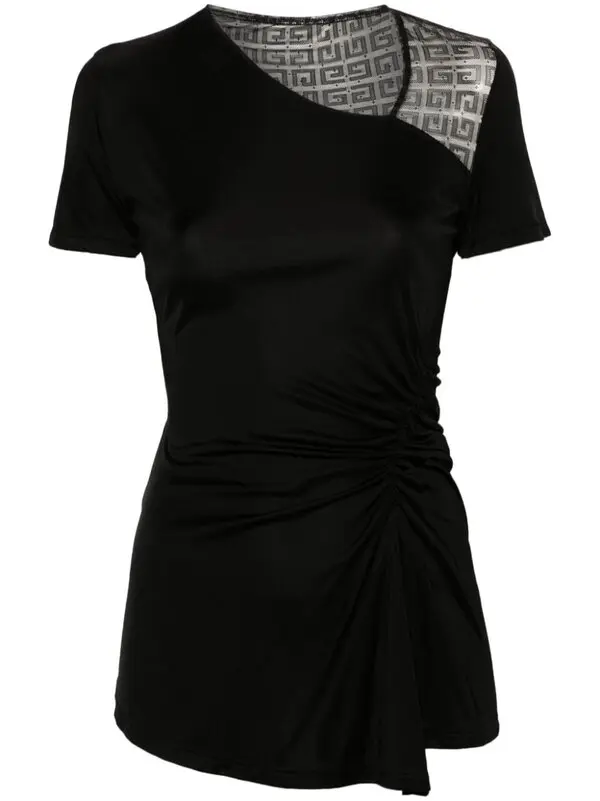 Givenchy 4g-lace Draped Top